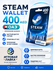 Карта пополнения Steam Wallet 400 AED ОАЭ | Цифровой код