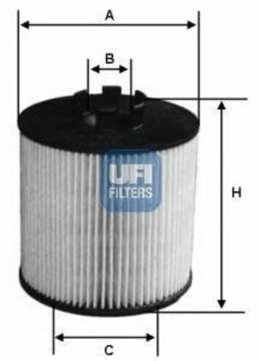 Фильтр Масл. opel Agila, Astra H/C, Meriva, Vectra, Zafira 1.0-1.8L2007 > (UFI 25.064.00)