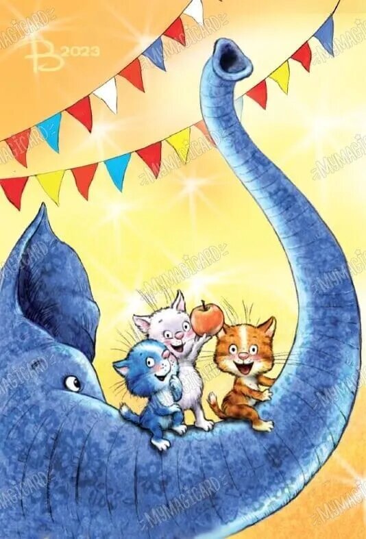 Алмазная Мозаика 50Х70cm,/Rina Zenyuk Blue Cats/без рамы. Отлично подходит для дома, украшения, подарков, Рождества.