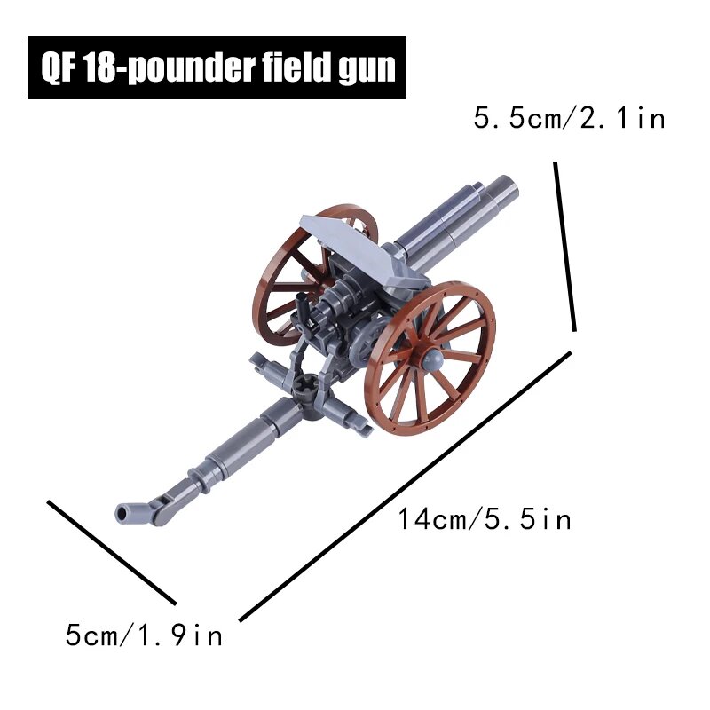 BRICKPANDA Пушка QF 18-pounder, B23-56