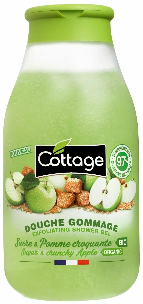 Гель-гоммаж для душа COTTAGE "Sugar & Crunchy Apple", Exfoliating, 270 мл