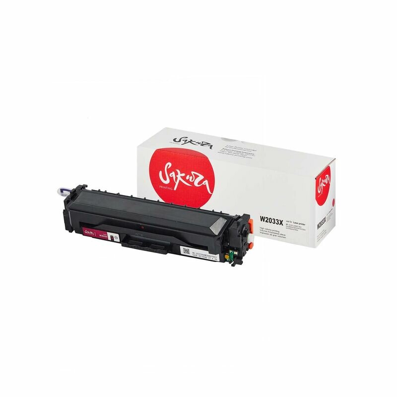 Картридж W2033X (415X) для HP Color LaserJet M479fdn, M454dw, M479dw, M479fdw Sakura пурпурный