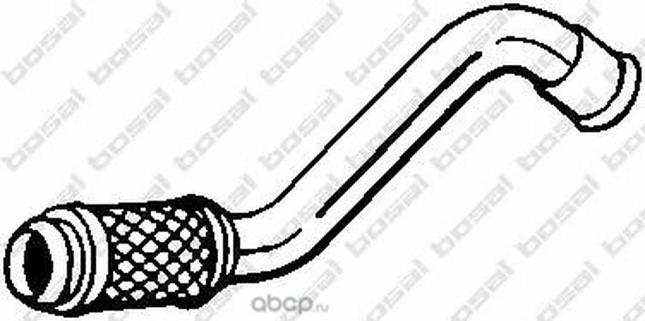 Труба выхлопной системы PSA Berlingo II/Partner II