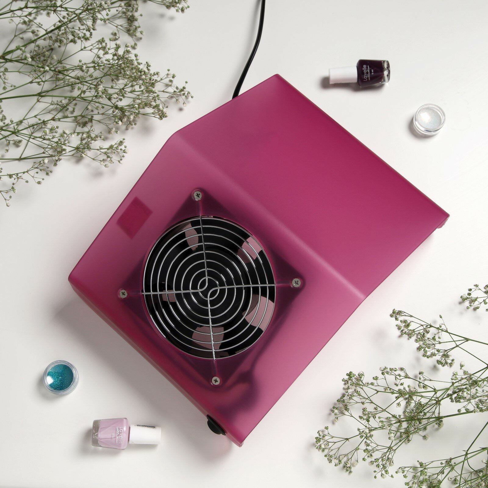 Пылесос для маникюра Luazon LMP-04, 45 Вт, 1 кулер, 1 мешочек, 220 В, микс