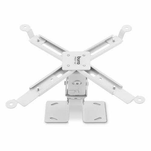 Кронштейн для проектора Buro PR07-W, до 12кг, потолочный, поворот и наклон, белый