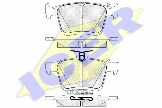 Колодки задние Volkswagen Golf VII