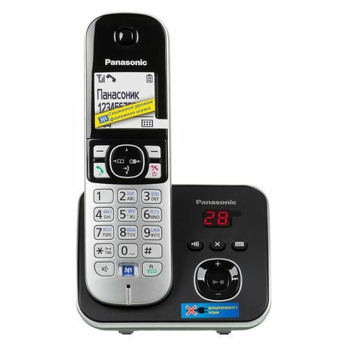 Радиотелефон Panasonic KX-TG6821RUB, черный