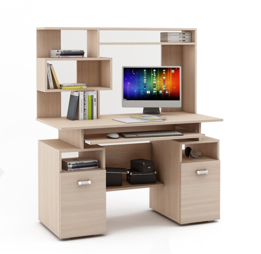 Стол компьютерный, стол письменный Имидж (Арсенал) 43 Дуб молочный