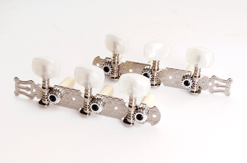 AOD-018C(W) Комплект колковой механики для классической гитары, 35мм, с втулками, Alice