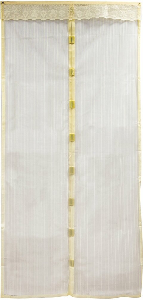 Сетка москитная Рыжий кот 2,1х1 м, бежевая, на магнитах, полиэстер