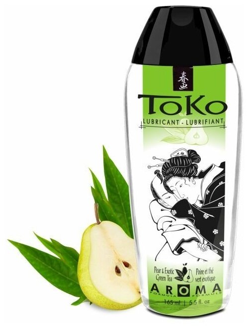 Интимный гель TOKO Pear & Exotic Green Tea с ароматом груши и зеленого чая - 165 мл.