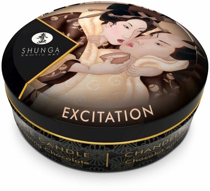 Массажное аромамасло в виде свечи, Excitation Chocolate, Шоколад, 30 мл