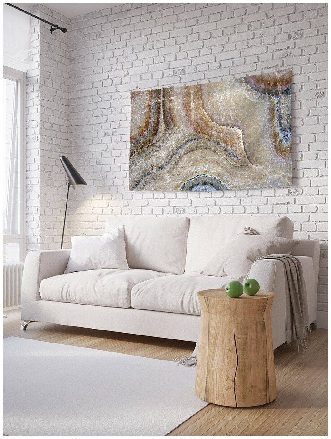 Фотопанно на стену горизонтальный постер 150х200 "Камень оникс", JoyArty