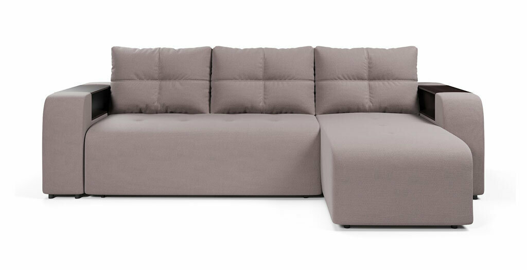 Угловой диван-кровать Дуглас, механизм Еврокнижка, 240х165х98 см, диван большой, с ящиком для белья