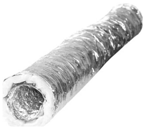 Воздуховод Era AF127изо, гибкий армированный с теплоизоляцией 25мм, D 127 мм, 140 мкм, L до 10м