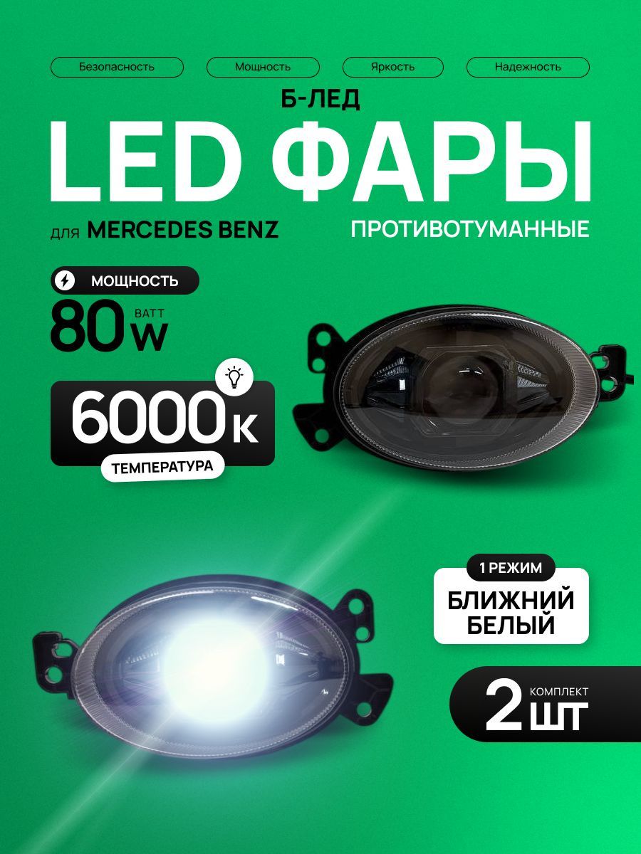 B-led Фара автомобильная, Противотуманная фара, арт. WD-209, Артикул: 5672967873