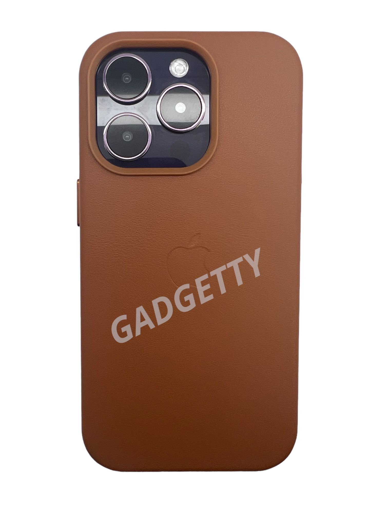 Кожаный чехол MagSafe для iPhone 14 Pro / Leather Case with MagSafe для Айфон 14 Про / Saddle Brown / Темно-Коричневый