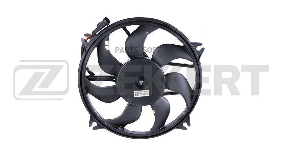ZEKKERT MK-7010 Вентилятор радиатора с кожухом Citroen C4 I II 04- C4 Picasso 06- C4 Grand Picasso 06- Peugeot 3 ()