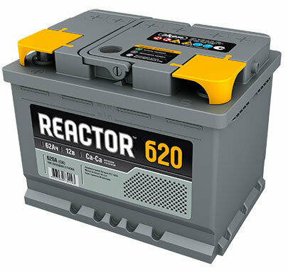 Аккумулятор автомобильный Reactor 6СТ-62 обр. 242x175x190