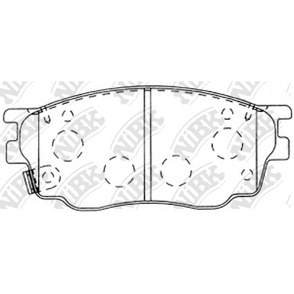 NIBK PN5483 (1WA03328Z / D3122 / D3122GJYB3323ZC) pn5483-nibk колодки дисковые п.\ Mazda (Мазда) 6 1.8i / 2.0di 02pn5483-nibk колодки