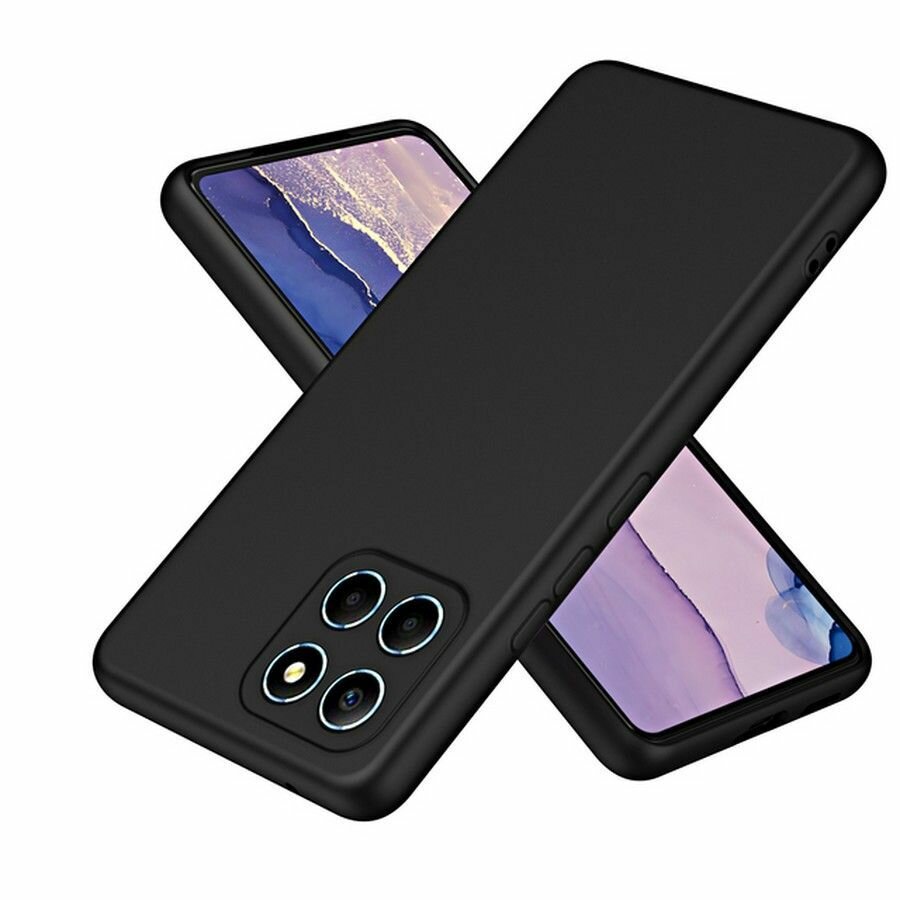 Силиконовая накладка Silky soft-touch для Huawei Honor X6 черный