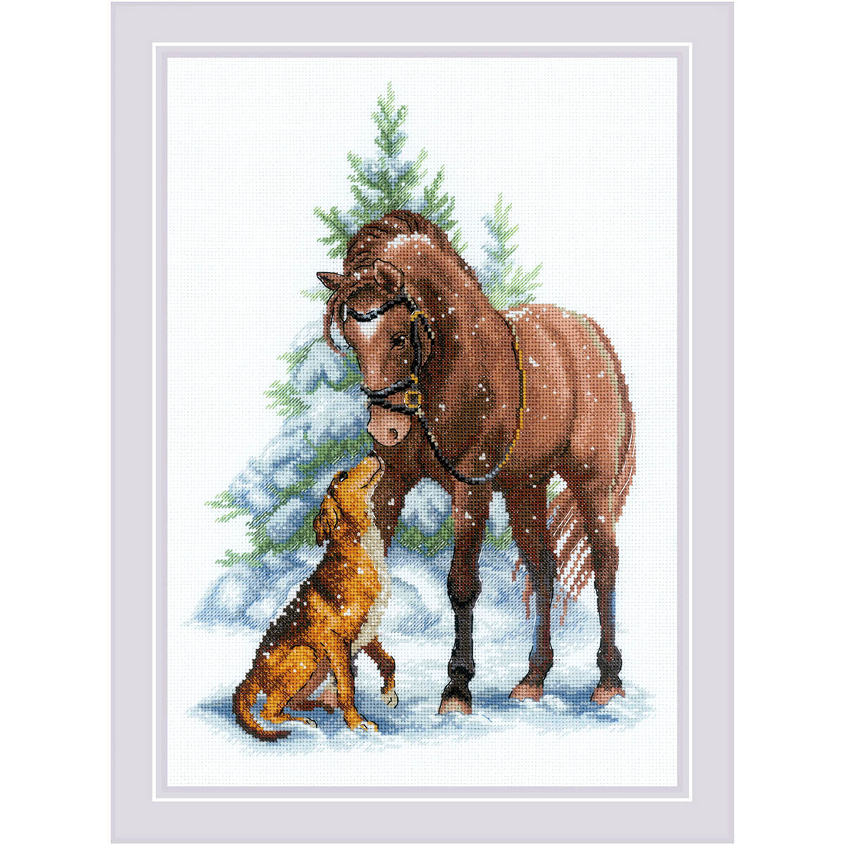 2159 Набор для вышивания крестом Риолис 'Привет, Дружок!' 21*30см