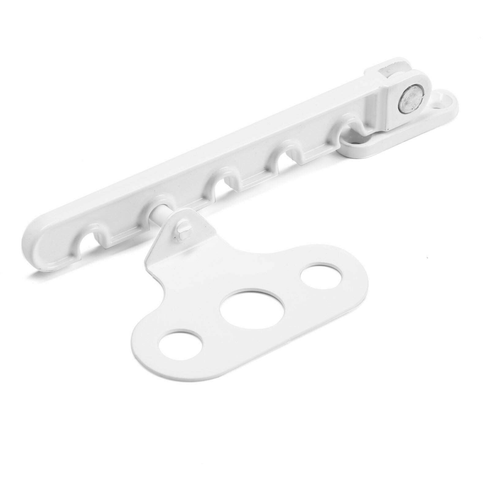 Ограничитель оконный, металлический для окон ПВХ, белый