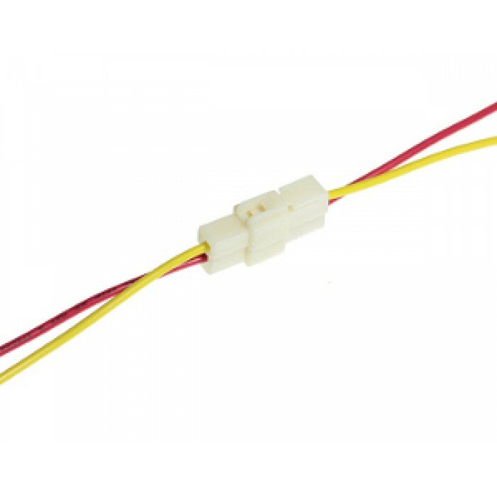 Колодка соед. 2 конт. 6,3мм (м+п) с проводами Nord Yada