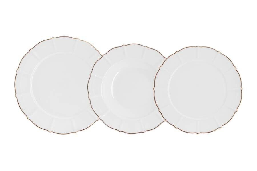 Набор обеденный Лотос, 4 персоны 12 предметов (Anna Lafarg Emily)