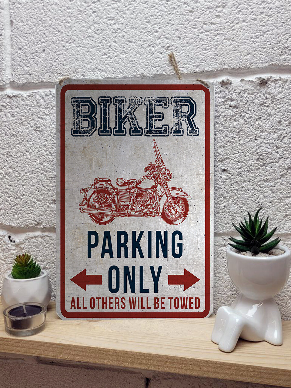Табличка парковка для мотоциклов мотоциклистов байкеров, готовый подарок