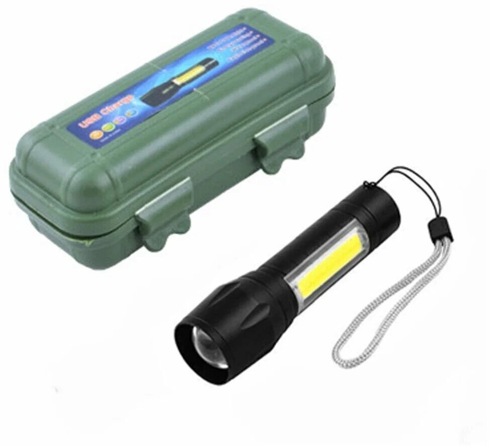 Фонарик AEA YYC-511, фокусировка с зумом, металлический корпус