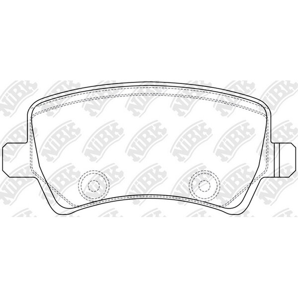 Колодки тормозные задние дисковые комплект Volvo Ford Range Rover Land Rover Freelander, NIBK PN0463 (1 шт.)