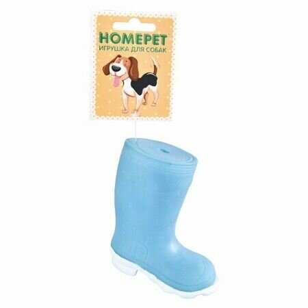 HOMEPET Игрушка для собак Сапог с пищалкой, 11,5х11 см