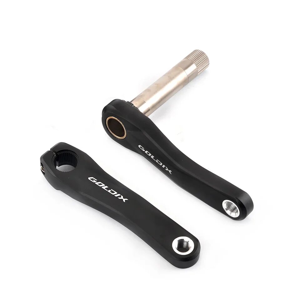 GOLDIX Детский велосипедный шатун алюминиевый сплав 110/127/140/150/155 мм 140MM, Only Crank
