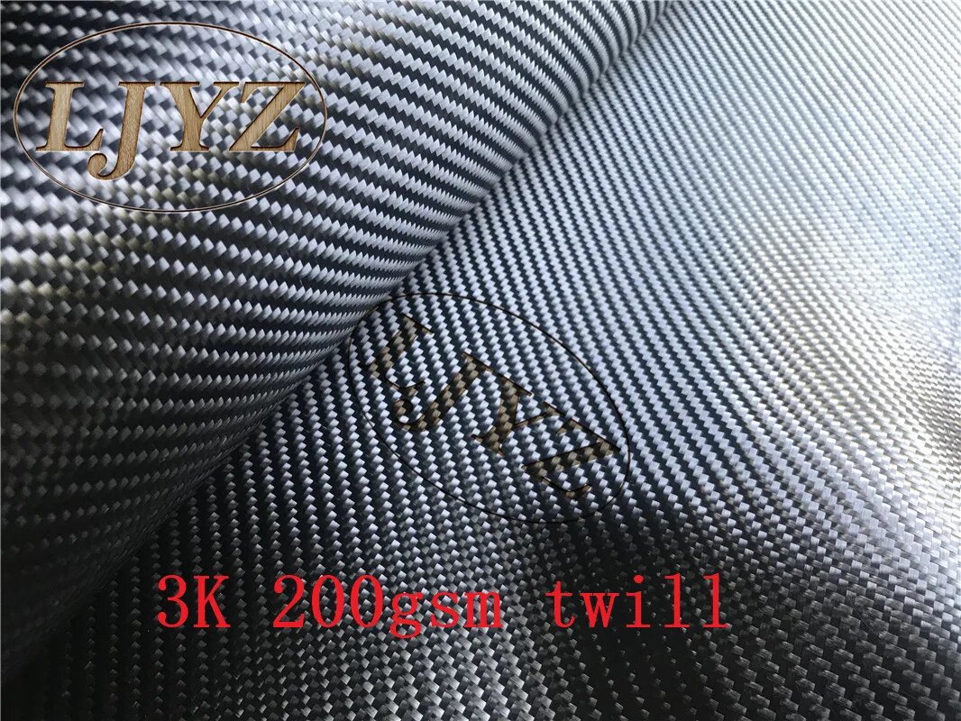 Углеродная ткань 3K 200г/м² Twill, 50x100 см