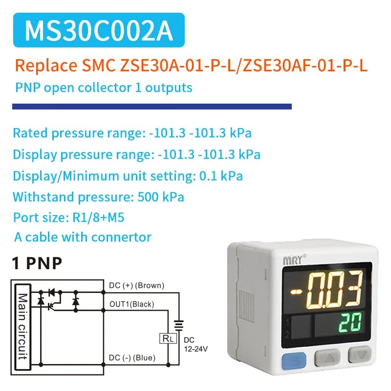 Цифровой датчик давления ZSE30AF ISE30A SMC