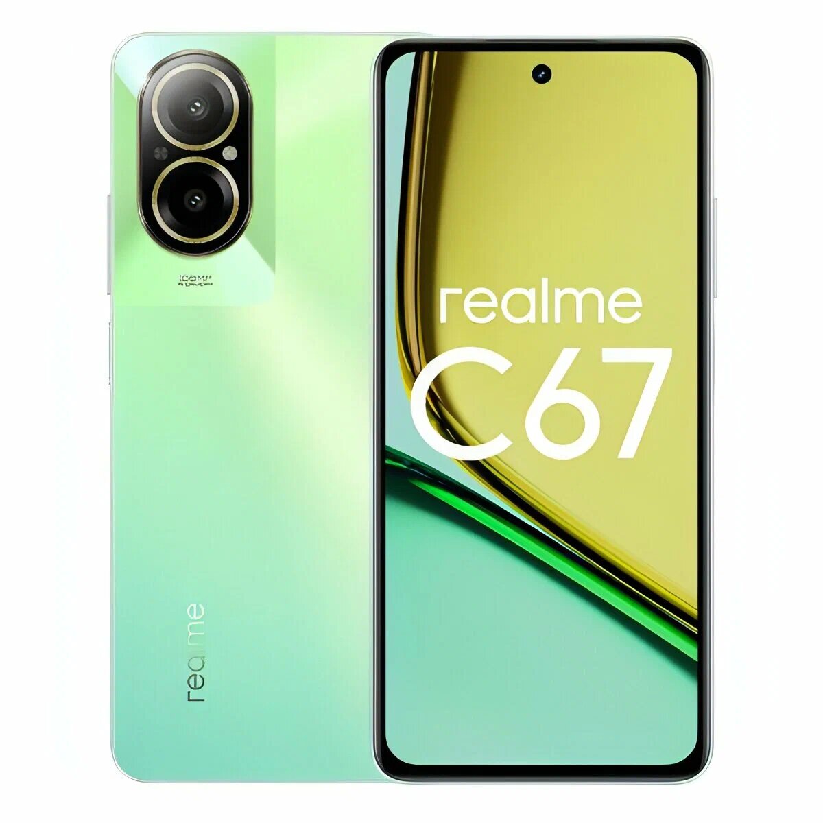 Смартфон realme C67 4G 8/256 ГБ RU, 2 nano SIM, зеленый оазис