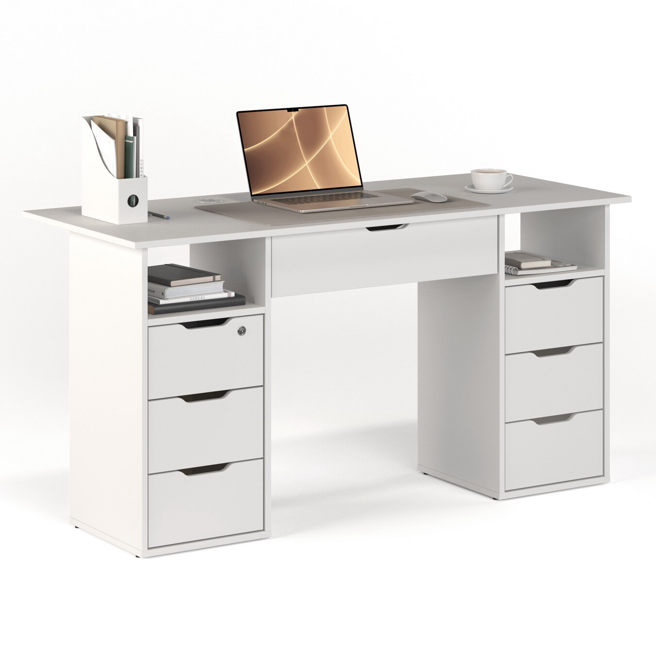 Стол письменный БАНГА-73-Я Белый