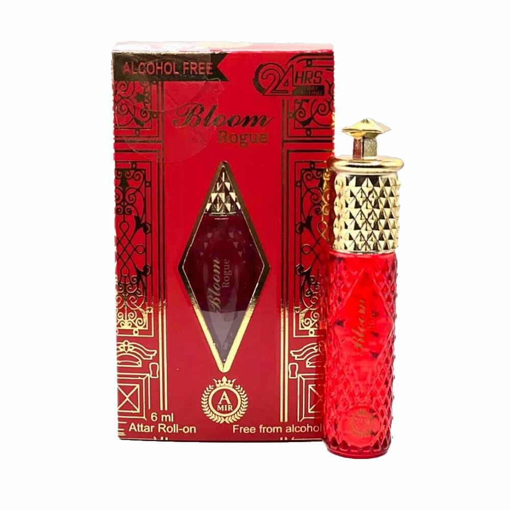 Масляные духи Amir Bloom Rouge, мужские, восточный аромат, стойкий шлейф, 6 мл