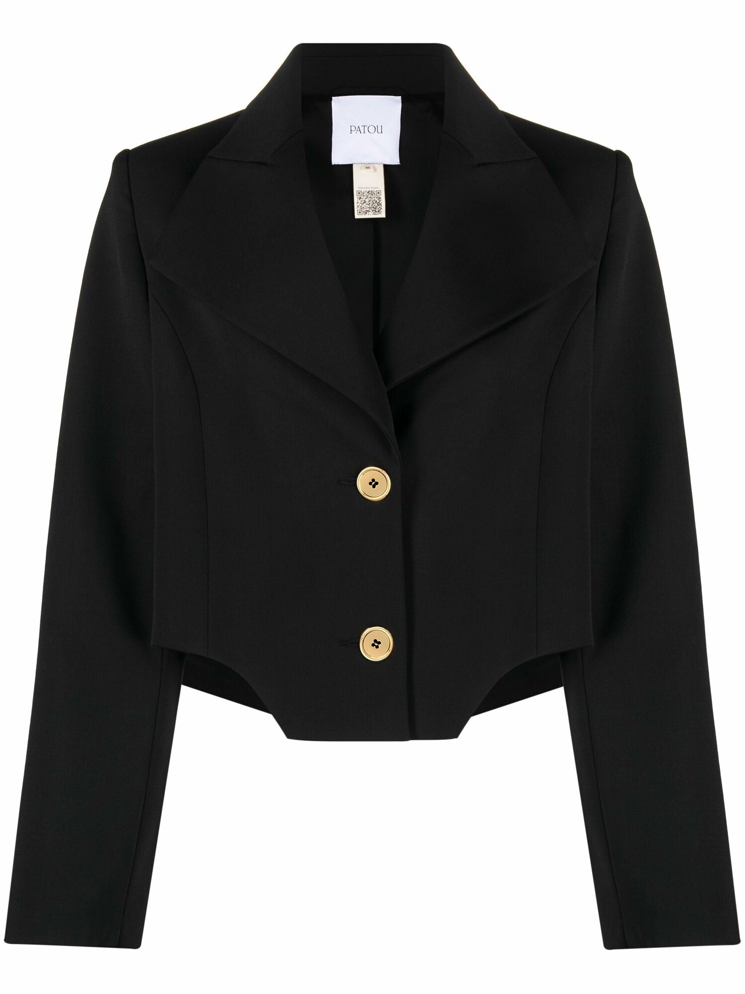 Пиджак Cropped virgin wool-blend blazer