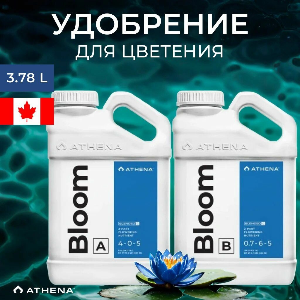 Двухкомпонентное питание на цветение Athena Bloom A+B 3.78 л.