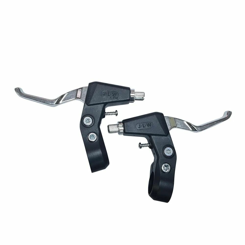 Ручки тормозные под 2-3 пальца пластик/ал, чёр./сер.