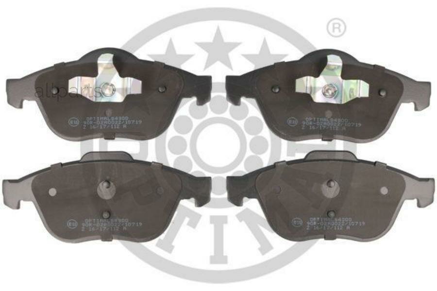 OPTIMAL BP-84300 Колодки тормозные дисковые комплект RENAULT: LAGUNA II (BG0/1_) LAGUNA II Grandtour (KG0/1_) SC? N