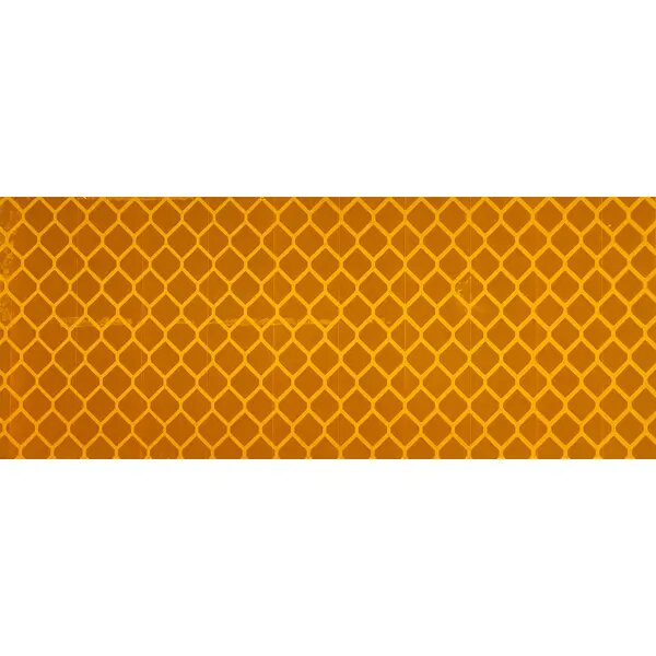 Катафот дорожный 100x40 мм, желтый
