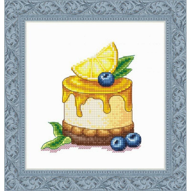 Набор для вышивания Сделано с любовью #ВИ-056 Лимонная долька, Счетный крест, 12 х 15 см