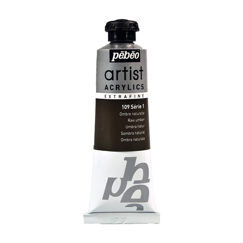 Акриловая краска Pebeo "Artist Acrylics", Extra Fine, №1, 906-109, Умбра натуральная, 37 мл