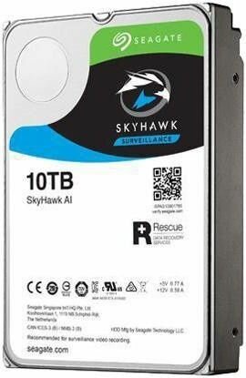 Жесткий диск Seagate SkyHawkAI ST10000VE001, 10ТБ, HDD, SATA III, 3.5"
