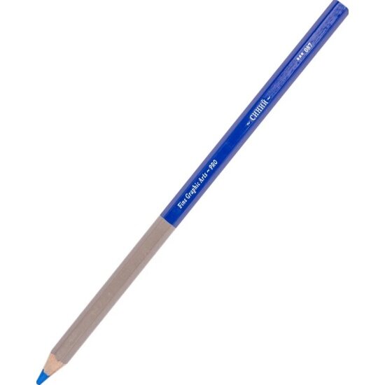 Карандаш цветной Малевичъ GrafArt PRO, синий 087, 6 шт.