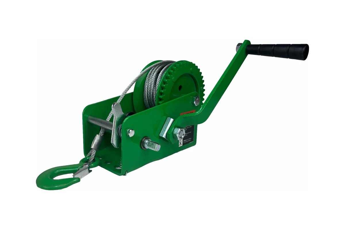 Ручная барабанная лебедка HITCH HW 900 кг, канат 10 м SZ073176