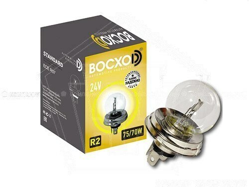 Лампа фарная 24v 75/70 w r2 восхоd p45t (80722)